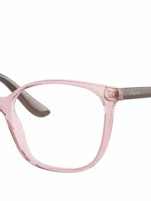 VOGUE EYEWEAR Oversized Frame Eyeglasses - Brown