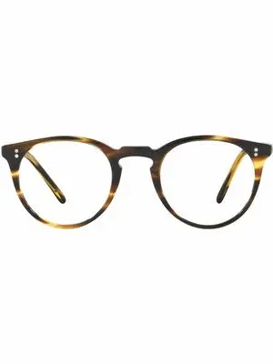 Oliver Spencer O'malley Round-frame Eyeglasses - Black