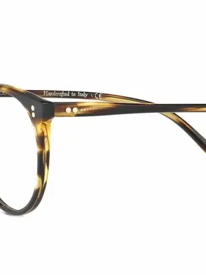 Oliver Spencer O'malley Round-frame Eyeglasses - Black