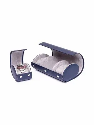 RAPPORT LONDON Hyde Park Three Watch Roll Case - Blue