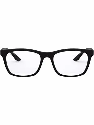 Prada Square Frame Eyeglasses - Black