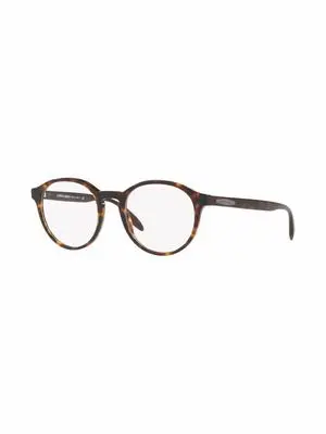 Giorgio Armani Tortoiseshell Round-frame Glasses