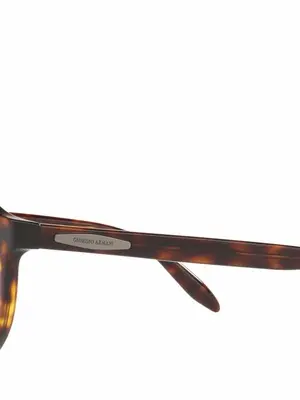 Giorgio Armani Tortoiseshell Round-frame Glasses