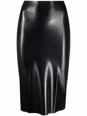 Giuseppe Di Morabito High-shine Midi Skirt - Black