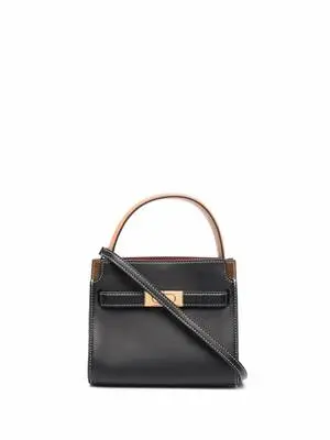 Tory Burch Lee Radziwill Small Double Shoulder Bag - Black