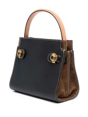 Tory Burch Lee Radziwill Small Double Shoulder Bag - Black