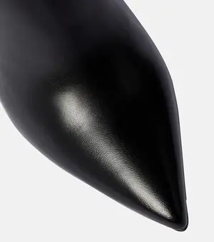 Saint Laurent Opyum 110 Leather Ankle Boots