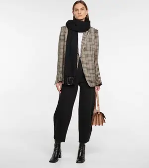 TOTEME Wool Scarf - Black