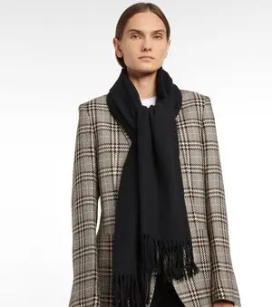 TOTEME Wool Scarf - Black
