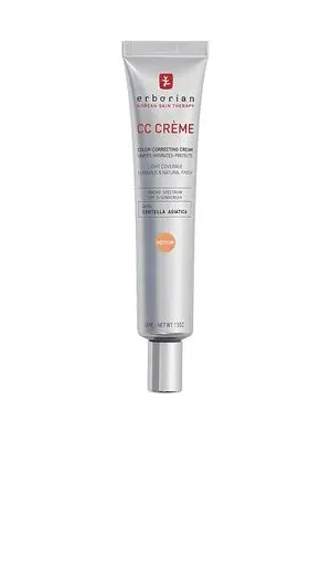 ERBORIAN Cc Cream Color-corrector For Natural Luminous Finish With Korean Centella Asiatica Extract - Medium