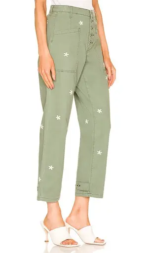 PISTOLA Tammy High Rise Trouser In Army