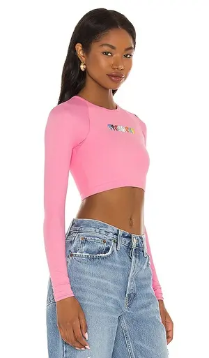 Fiorucci Long Sleeve Cut Away Top