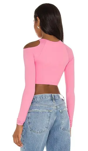 Fiorucci Long Sleeve Cut Away Top