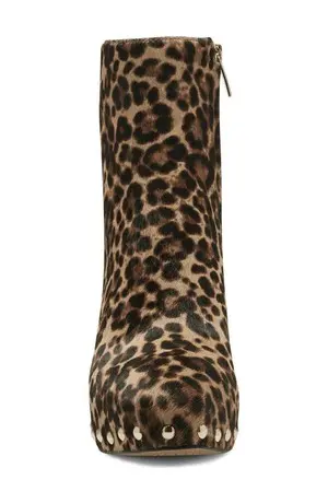 Vince Camuto Nevvina Leopard Print Genuine Calf Hair Bootie