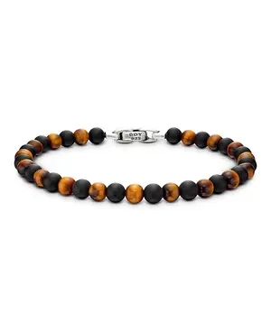 David Yurman Spiritual Bead Bracelet With Onyx And Tiger's Eye - Black