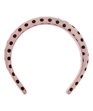 Miu Miu Polka Dot Headband In Pink