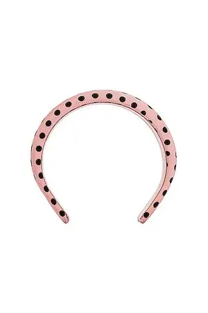Miu Miu Polka Dot Headband In Pink