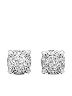 David Yurman Petite Chatelaine Diamond Stud Earrings - Silver
