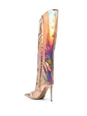 Alexandre Vauthier Iridescent Knee-length Boots - Pink