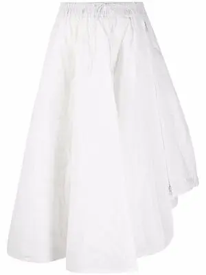 Y3 Asymmetric-hem Midi Skirt