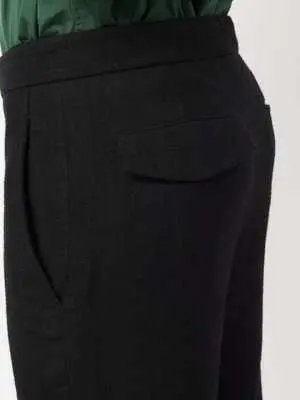 ANN DEMEULEMEESTER Fitted Cuff Wool Trousers