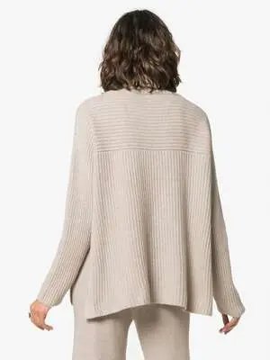 Le Kasha Lisbon Cashmere Roll Neck Jumper - Neutrals