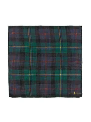 Polo Ralph Lauren Wool Tartan Pocket Square