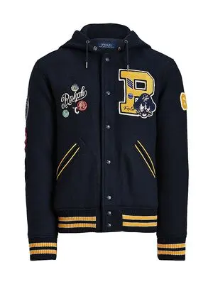 Ralph Lauren Polo Ralph Lauren Wool-Blend Letterman Jacket - Hunter Navy