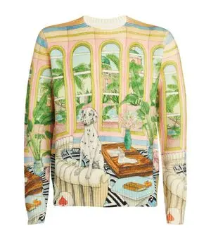 Casablanca Dalmatian Print Sweater