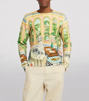 Casablanca Dalmatian Print Sweater