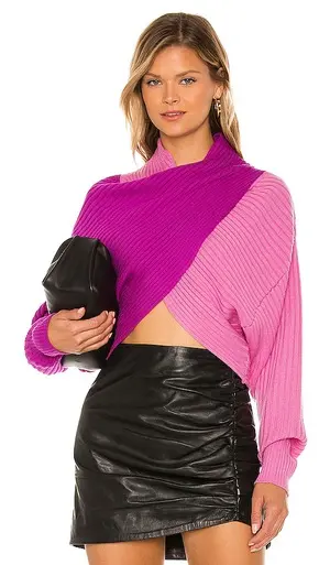 AMUR Twisted Neck Sweater