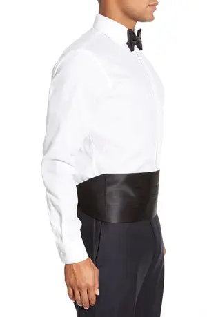 David Donahue Cummerbund And Bow Tie Set - Black