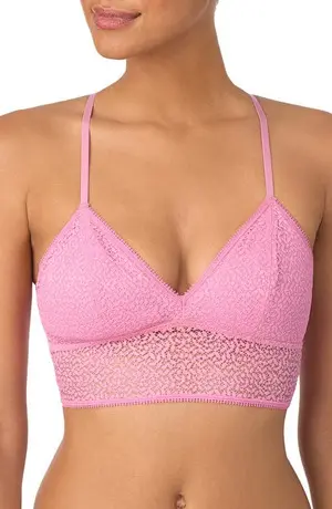 Dkny Modern Lace Longline Bralette - Cashmere Rose