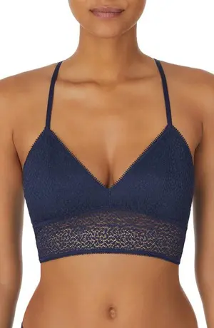 Dkny Modern Lace Longline Bralette Naval Academy