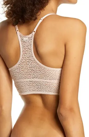 Dkny Modern Lace Longline Bralette - Q77/rose W