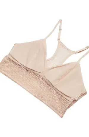 Dkny Modern Lace Longline Bralette - Q77/rose W