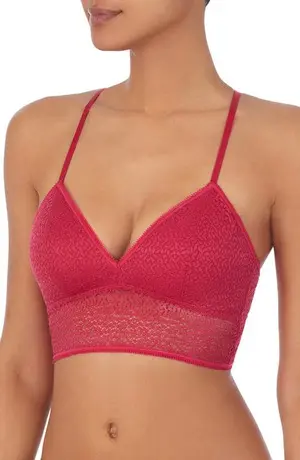 Dkny Modern Lace Longline Bralette Rose