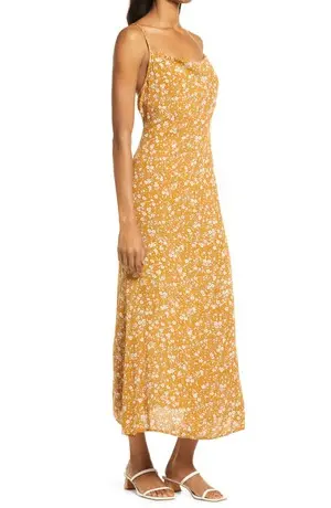 Lulus Floral Print Maxi Dress