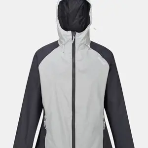 REGATTA Womens/ladies Atten Waterproof Shell Jacket - Atlantis/deep Lake - Grey