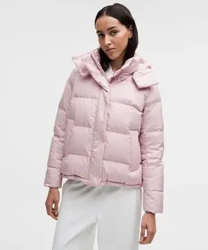cinched waist puffer jackets