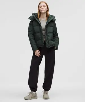 Lululemon Wunder Puff 600-down-fill Jacket - Rainforest Green/green Dream