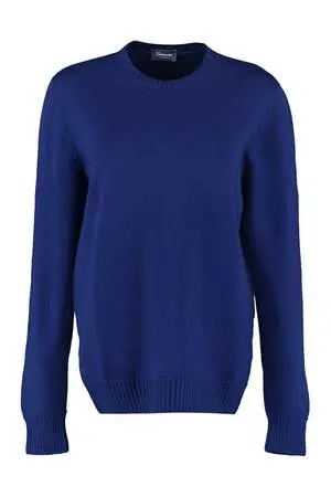 DRUMOHR Merino Wool Crew-neck Sweater Blue