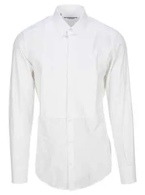 Dolce & Gabbana Floral Jacquard Gold-fit Tuxedo Shirt