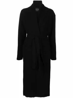 ROBERTO COLLINA Belted-waist Merino Coat