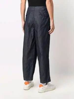 Comme Des Garçons Crinkled Wide Leg Trousers