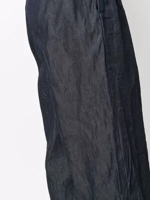 Comme Des Garçons Crinkled Wide Leg Trousers