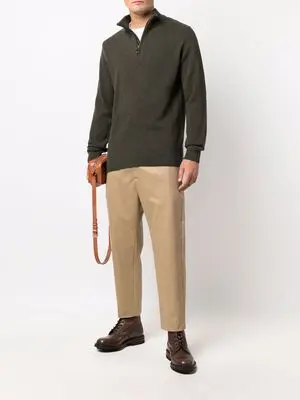 Barbour Zip-up Wool Jumper