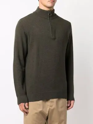 Barbour Zip-up Wool Jumper