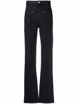 Isabel Marant Étoile Lirokayo Straight-leg Jeans - Black