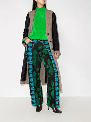 CHOPOVA LOWENA Abtract-print Wide-leg Jean